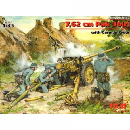 Maquette militaire ICM 35801 1/35 Pak 36 et équipage