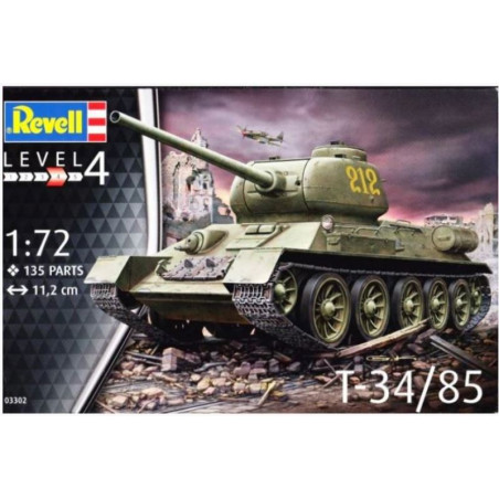 Maquette militaire Revell 03302 1/72 T34/85